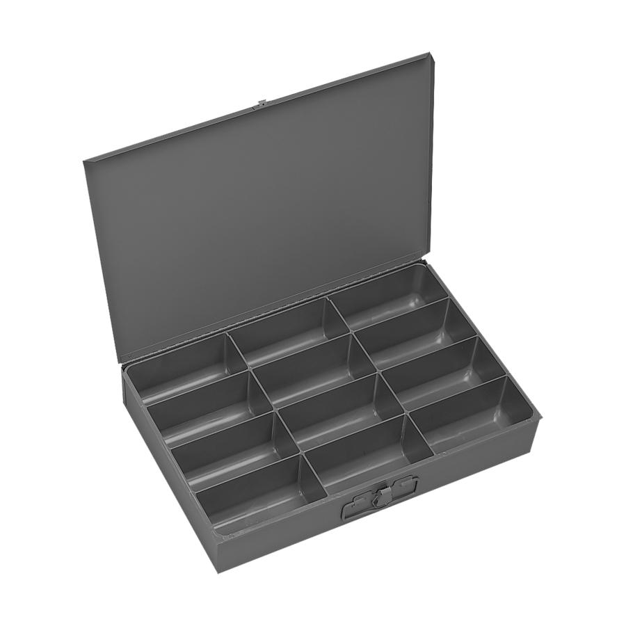 Small Steel Compartment Box, 12 Openings - Durham Manufacturing